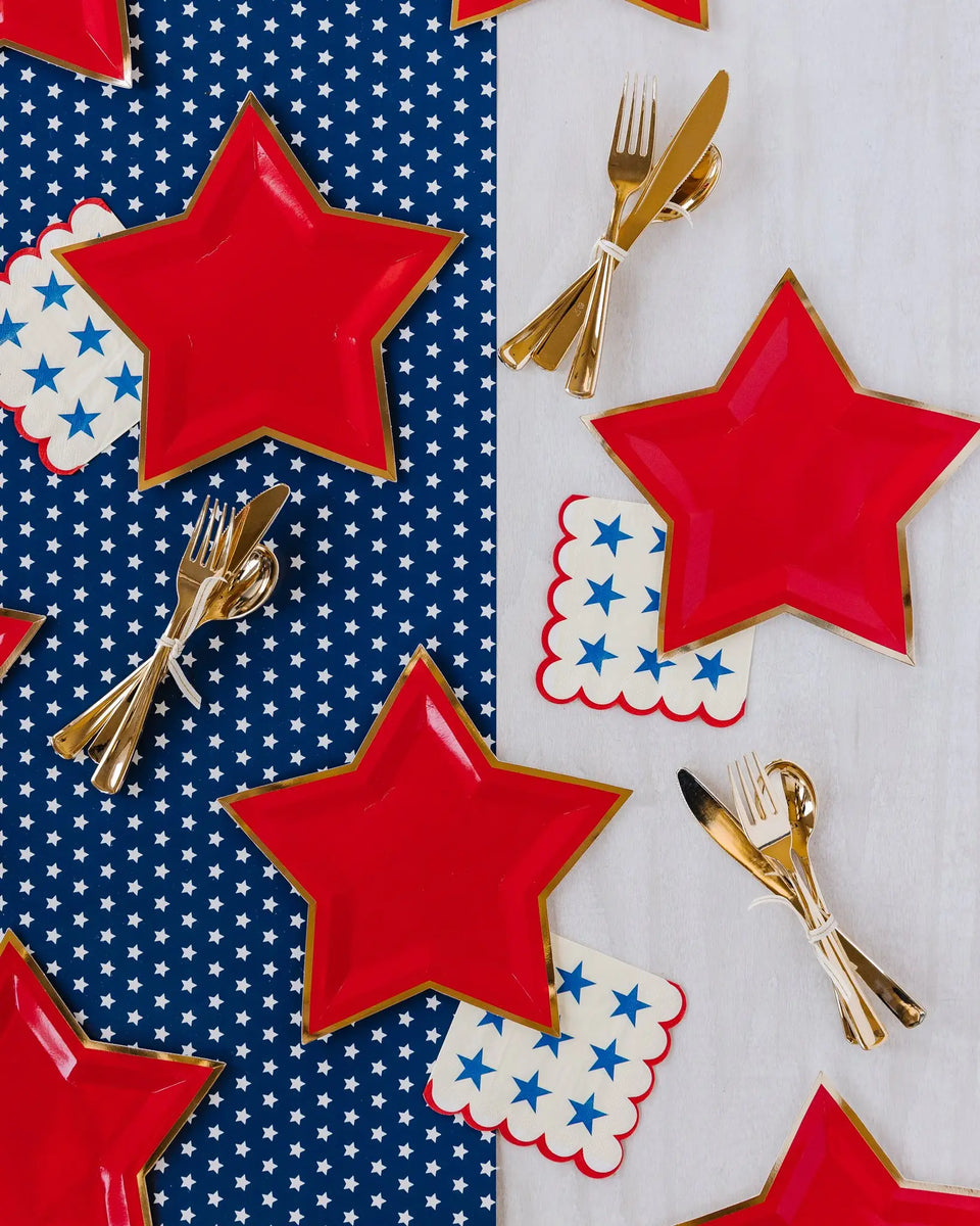 Red Star Plates – The Felted Heart